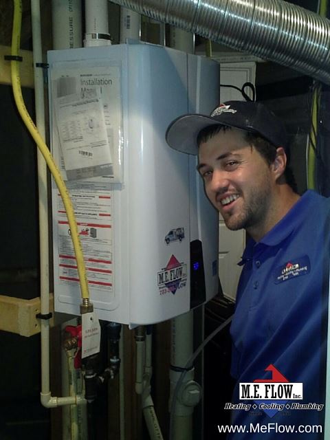 Ashburn Client Replaces Leaking Water Heater With Tankless - M.E. Flow